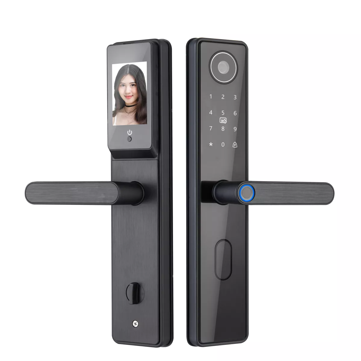 Khóa cửa vân tay Hubert HB CG66 Black APP WIFI chính hãng